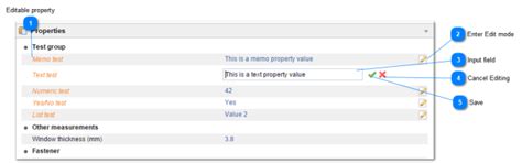 Edit Part Properties