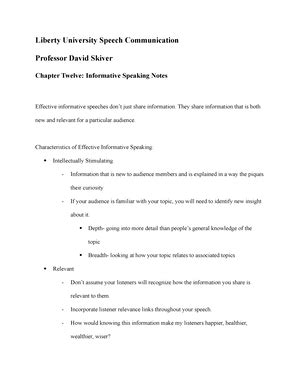 COMS 101 10 Lecture Notes Why Is Organization Important To A