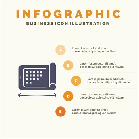 Mobile Display Technology Flexible Solid Icon Infographics 5 Steps Presentation Background