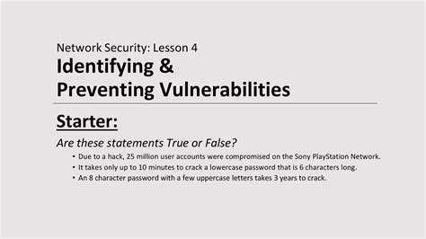 13 Networks Connections And Protocols Identifying And Preventing Vulnerabilities Slides