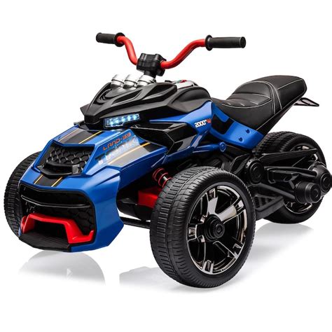 Garvee 12v Ride On Atv Electric Motorcycle Battery Powered 3 Wheeler W
