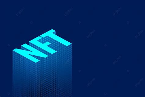3d 스타일 Nft 대체 불가능한 토큰 포스터 파란색 배경 템플릿 Psd 다운로드 디자인 자료 다운로드