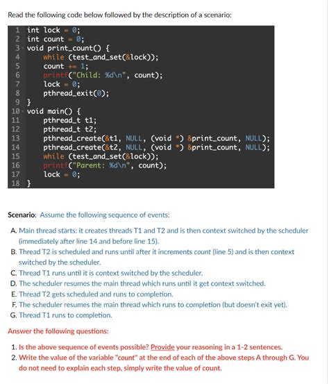 Solved Read The Following Code Below Followed By The Chegg