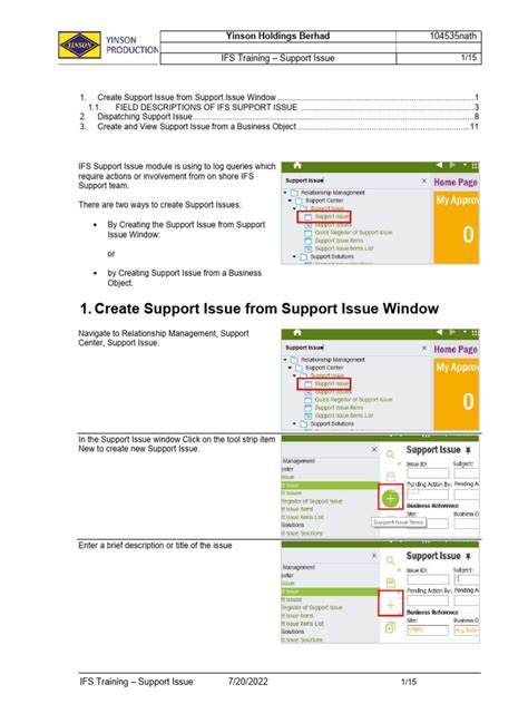 Ifs Training Support Issue Pdf System Software Computing