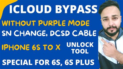 IPhone S To X Hello Screen ICloud Bypass Without SN Change Unlock Tool YouTube