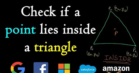 Solved How To Check If Given Point Is Inside Triangle Or Not In Java Example