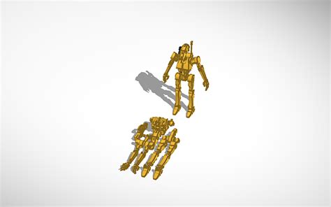 3d Design Battle Droid Tinkercad