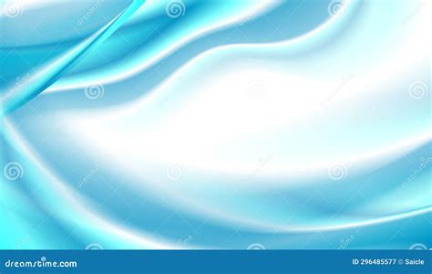 Bright Blue Smooth Glossy Waves Abstract Elegant Background Stock Illustration Illustration Of