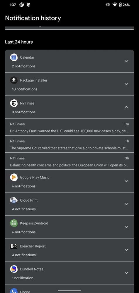 How To See Dismissed Notifications On Android Android Gadget Hacks