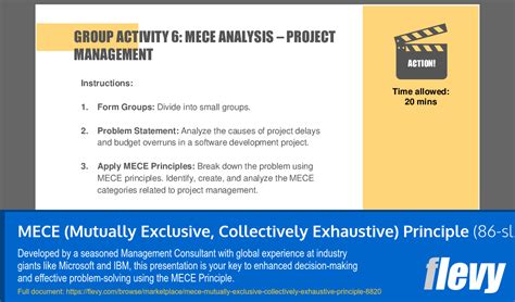 MECE Mutually Exclusive Collectively Exhaustive Principle PPT