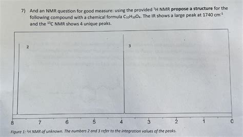 Solved And An NMR Question For Good Measure Using The Chegg Com