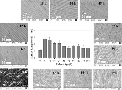 Surface Roughness Ra And Corresponding Surface Morphologies Of