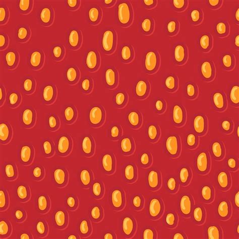Premium Vector Wild Strawberry Peel And Pits Vector Seamless Pattern