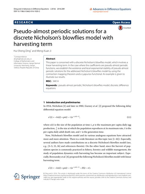pdf pseudo almost periodic solutions for a discrete nicholson s