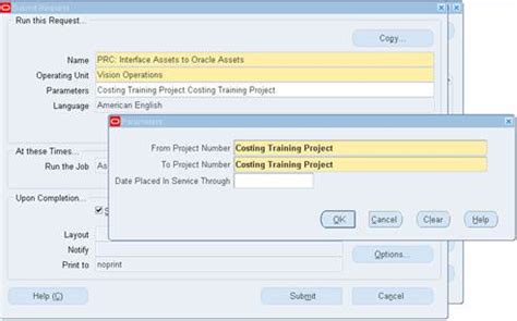 Oracle Applications Asset Capitalization In Oracle Projects Module