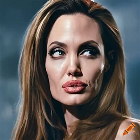 Angelina Jolie In A Movie Scene On Craiyon