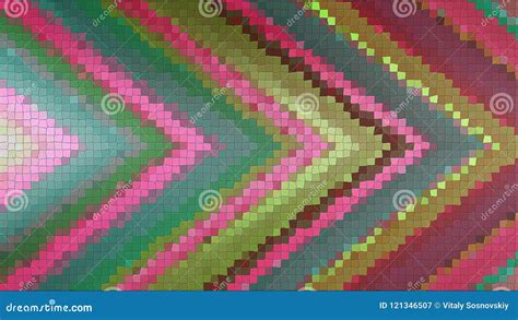 3d mosaic rendering based on an abstract angular composition consisting
