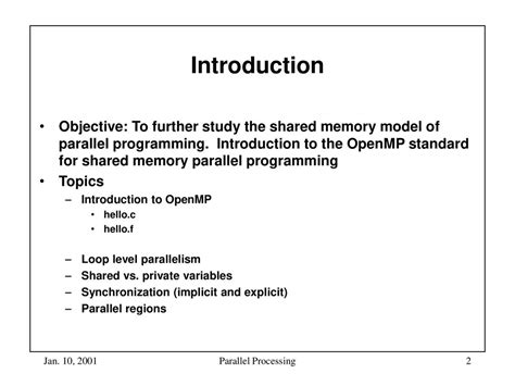 september 4 1997 parallel processing cs 730 lecture 5 shared memory