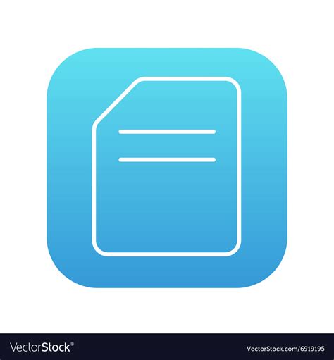 Document Line Icon Royalty Free Vector Image VectorStock