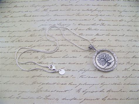 Tree Of Life Necklace Circle Of Life Tree Of Life Charm Etsy