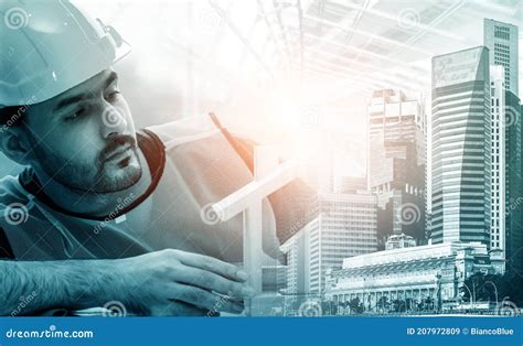 Future Building Construction Engineering Project Stock Image Image Of Construction