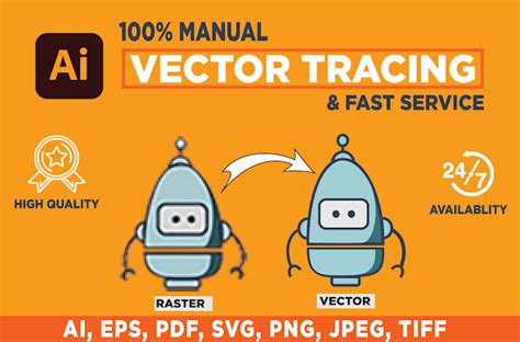 do vector tracing redraw recreate logo convert image to vector file
