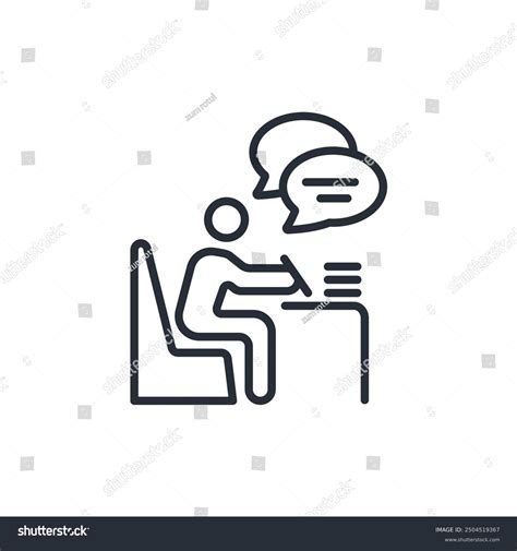 Write Icon Vectoreditable Strokelinear Style Sign Stock Vector Royalty Free 2504519367
