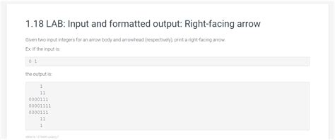 Solved 118 Lab Input And Formatted Output Right Facing