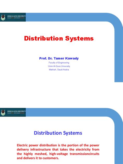 Distribution Lecture1 Pdf Electric Power Distribution Electrical Substation