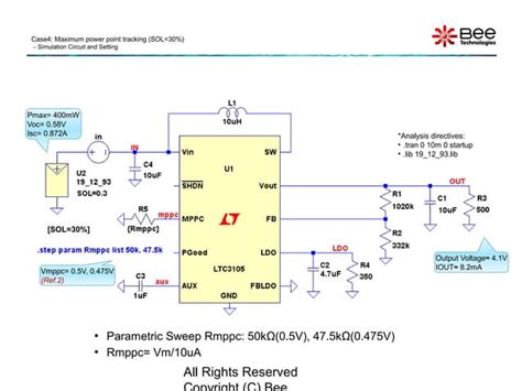 Circuit Simulation Of Ltc3105 Solar Cell Spice Model Using Ltspice Ppt