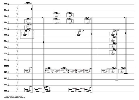 2D Design Of Mechanical Ventilation Schematic Diagram In Detail AutoCAD