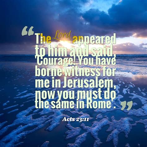 Acts 23 11 Faith Bible Acting Word Of God