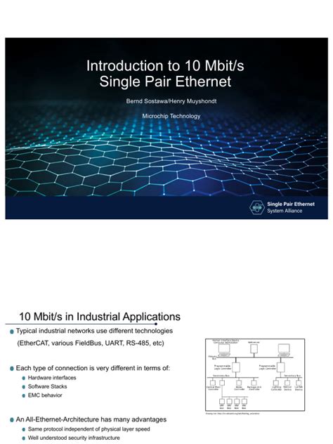 Spe System Alliance Intro To 10spe Microship5 Pdf Ethernet Network Topology