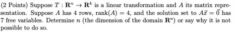 Solved Points Suppose T R Ris A Linear Transformation Chegg Com