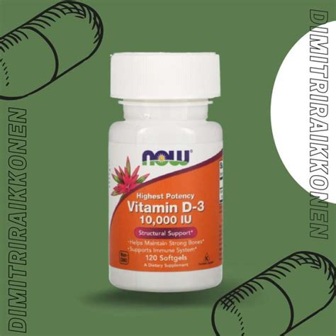 Promo Now Foods Vitamin D3 10000 IU 120 Softgels Diskon 33% di Seller ...