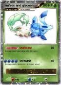 Pokémon Leafeon Glaceon First Kiss My Pokemon Card
