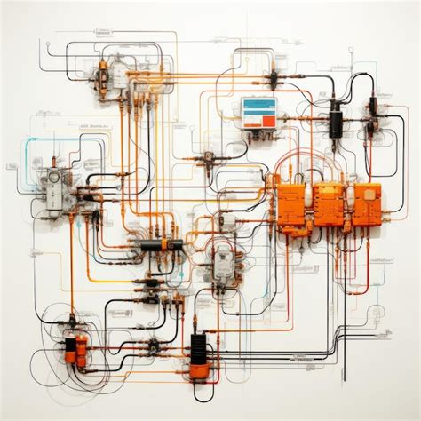 Premium Photo Artistic Wiring Sketching The Schematic On A Clean Canvas