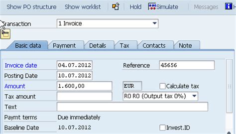 Setting Tolerance For Invoice Verification Sap Community