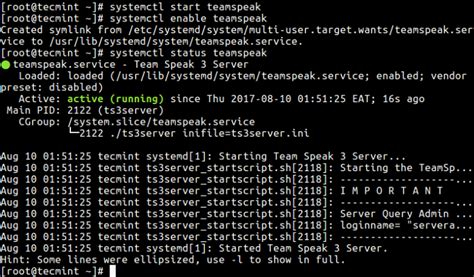 How To Install TeamSpeak Server In CentOS