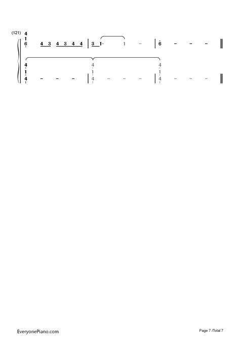 Let Her Go钢琴简谱 T钢琴简 Ler简歌 大山谷图库