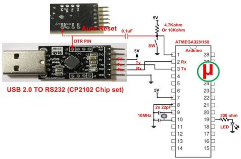 Arduino Usb Uart Connections Vertikal Integration