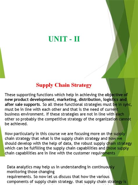 Unit Ii Supply Chain Analytics Pdf Supply Chain Inventory
