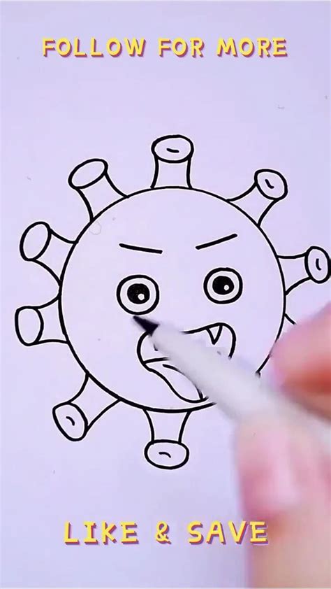 How To Draw Virus