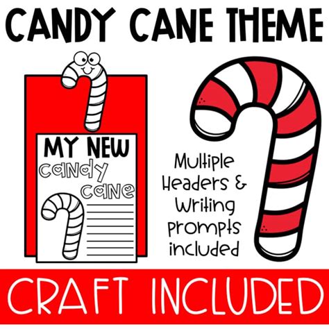 Candy Cane Theme Day Craft By Lashes And Littles Tpt