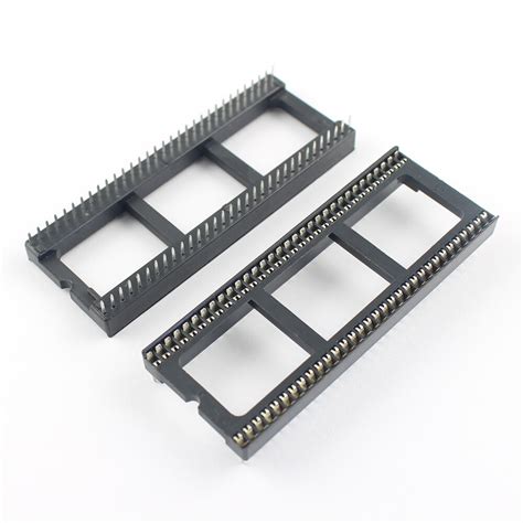 5pcs 1778mm Pitch 64 Pin Dip Solder Type 64p Ic Socket Adapter Wide 21