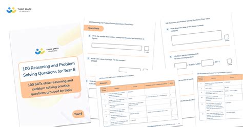 [free] 100 Reasoning And Problem Solving Questions For Year 6