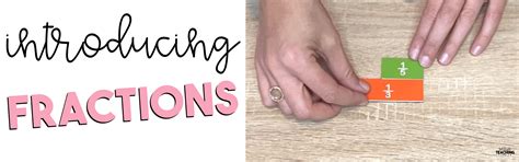 Introducing Fractions Terry S Teaching Tidbits
