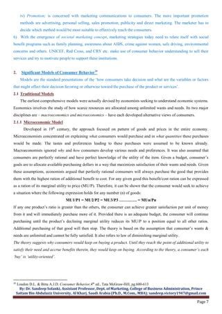 Consumer Behavior Models PDF