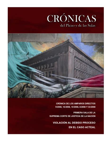 Violación Al Debido Proceso En El Caso De Acteal Pdf Evidencia Ley